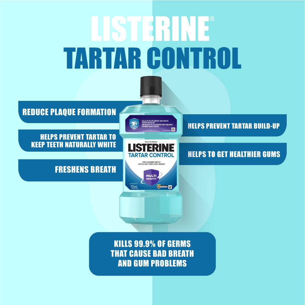 LISTERINE® TARTAR CONTROL | LISTERINE® Antiseptic Mouthwash, Rinse ...