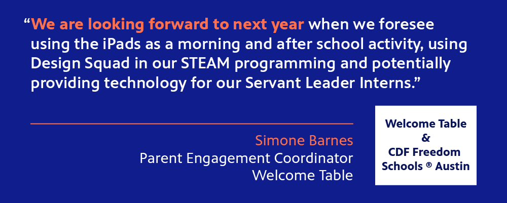 Summer Partner Spotlight: Welcome Table and CDF Freedom Schools ...