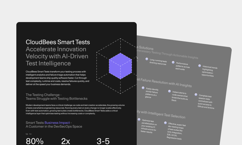 CloudBees Smart Tests: Accelerate Innovation Velocity with AI-Driven ...