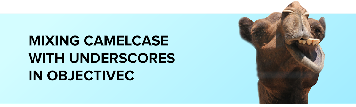 Mixing camelCase with underscores in ObjectiveC