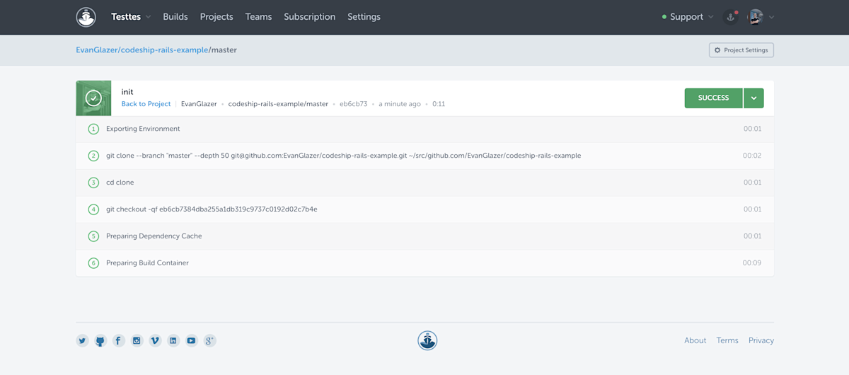 How CloudBees CodeShip Basic Can Set Up Ruby on Rails Projects
