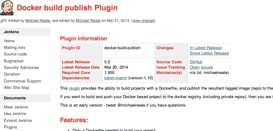 The Docker build+publish plugin - and Dockerfile as build config