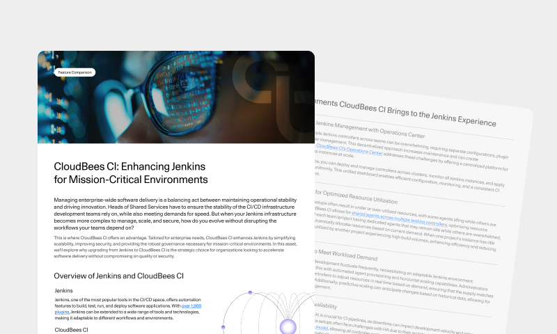CloudBees CI: Enhancing Jenkins for Mission-Critical Environments