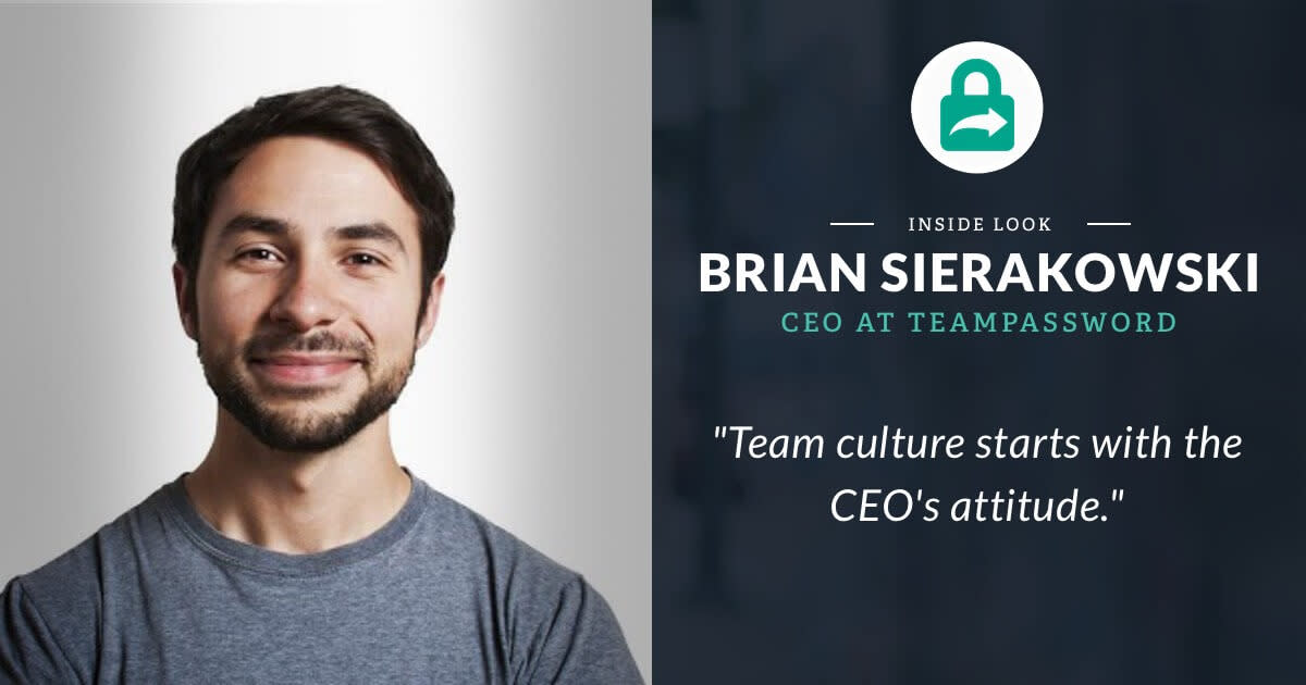 An Inside Look with Codeship: Brian Sierakowski, CEO of TeamPassword