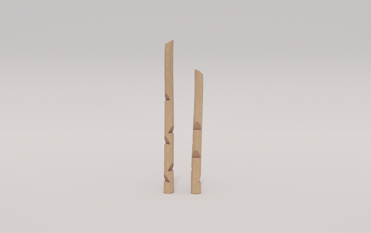 Log Stepper Post and Rope | Earthscape Collections