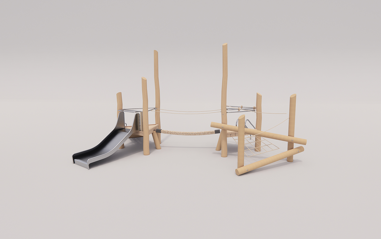 Bog Stilts Post and Rope | Earthscape Collections