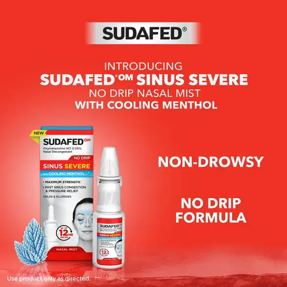 SUDAFED® Sinus Severe No Drip with Cooling Menthol Nasal Spray ...