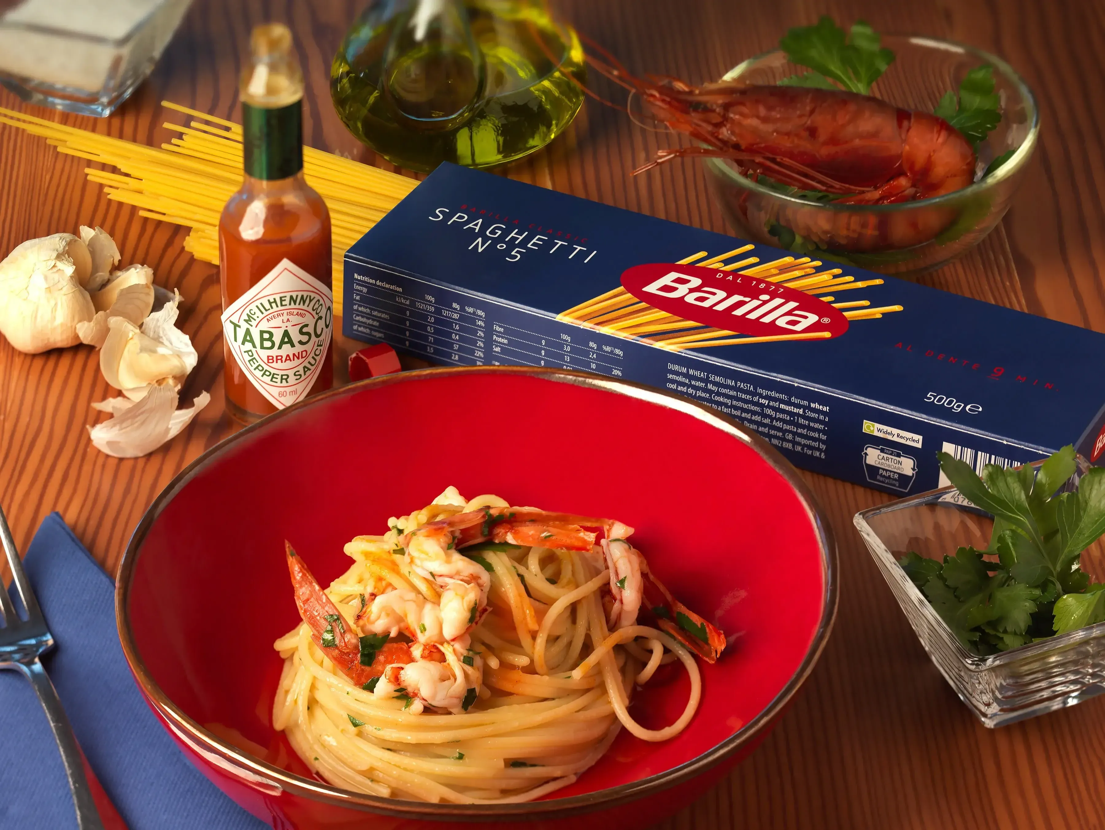 Spaghetti with Tabasco sauce and prawns | Barilla | Barilla