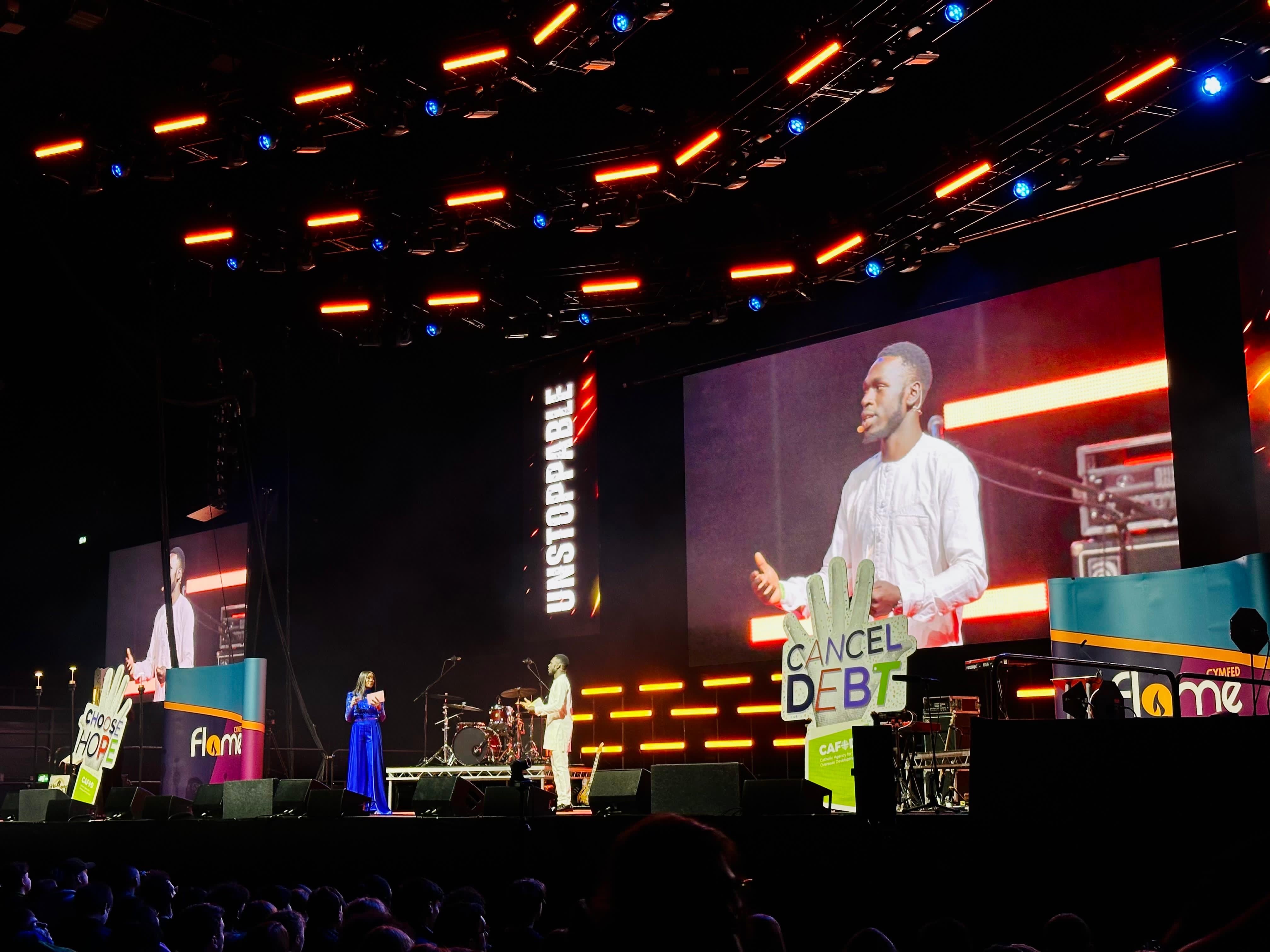 Brian's message of hope to young people at Flame 2025