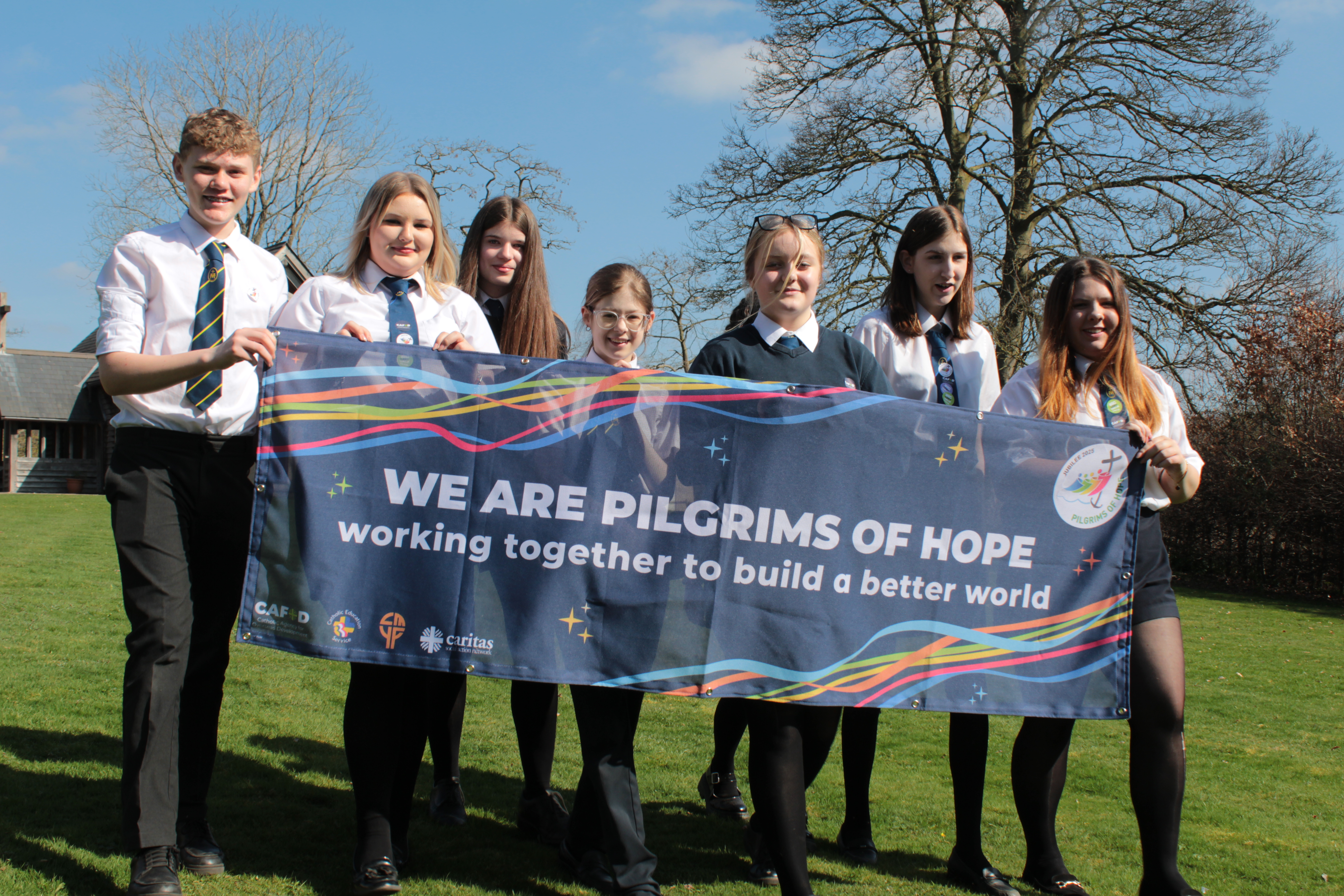 Pilgrims of Hope witness banners