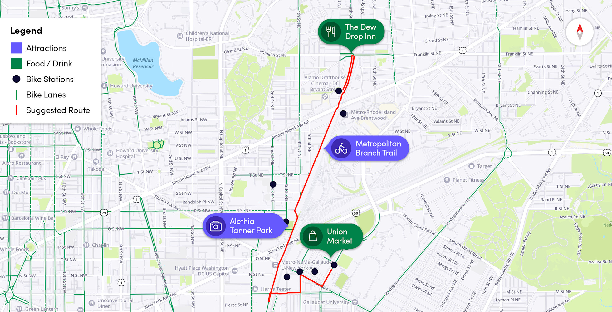 The best bike routes in NYC, San Francisco, Chicago, and DC