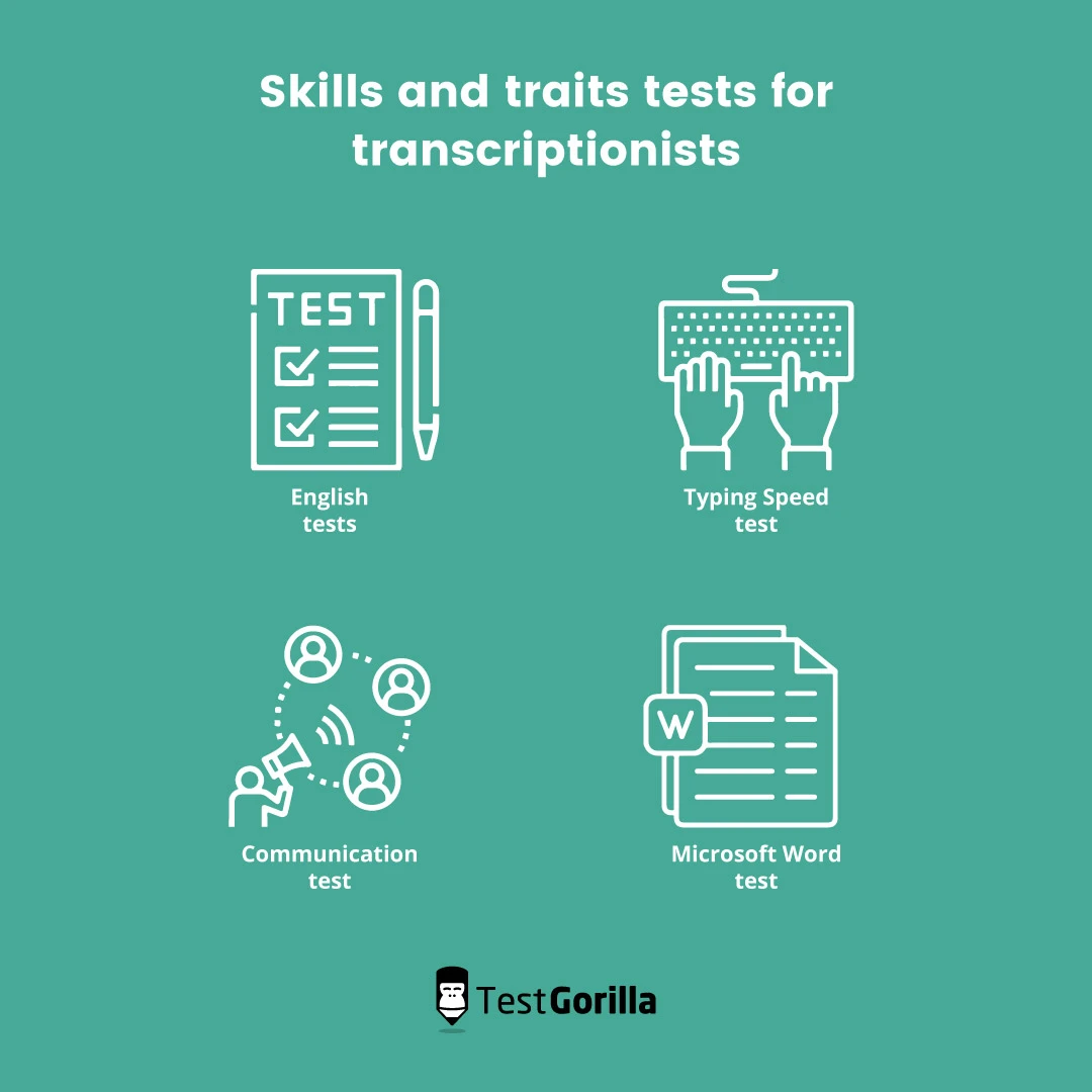 Assessing transcription skills - TestGorilla