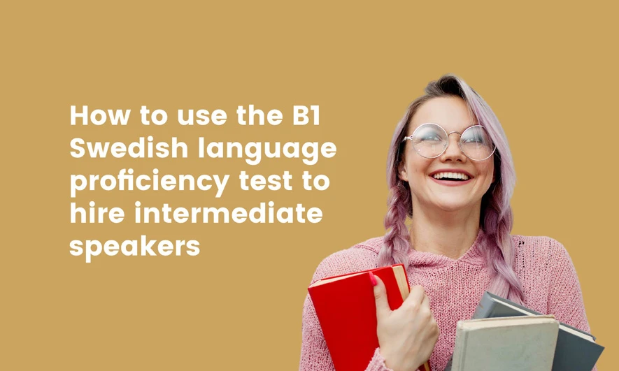 Swedish language proficiency B1 online test - TG