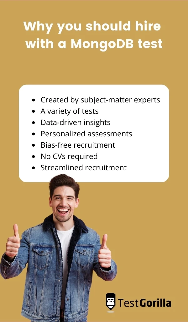 MongoDB online test | Skills assessment by TestGorilla