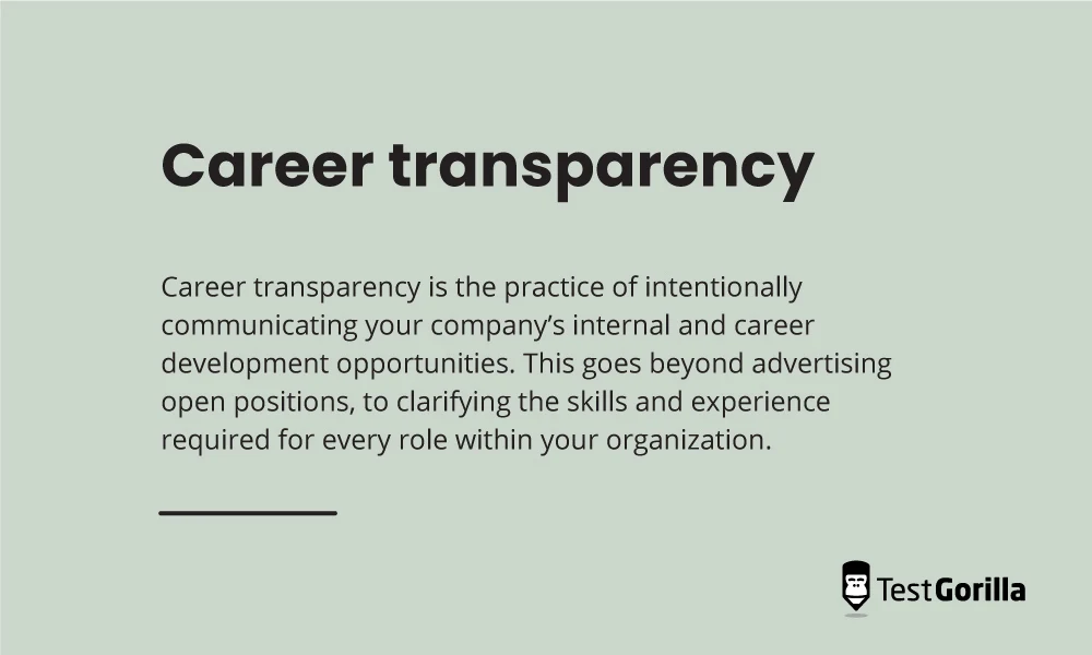 Why career transparency matters – TG