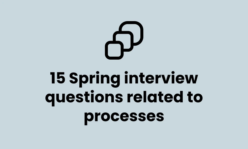 82 interview questions for the Spring framework - TG