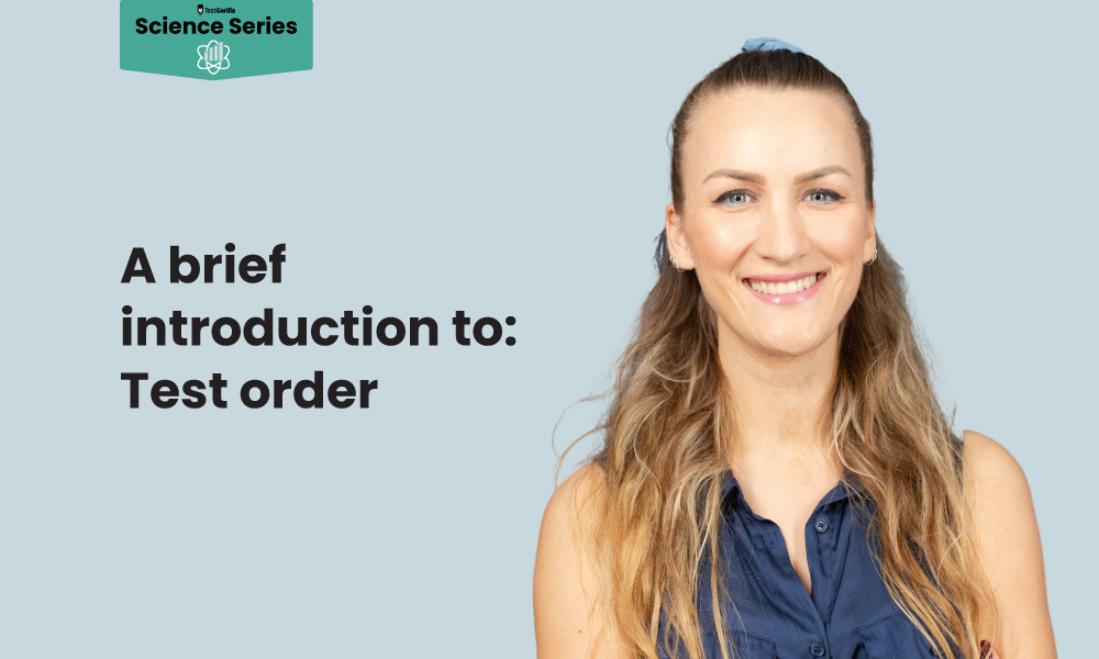 A brief introduction to: Test order – TG