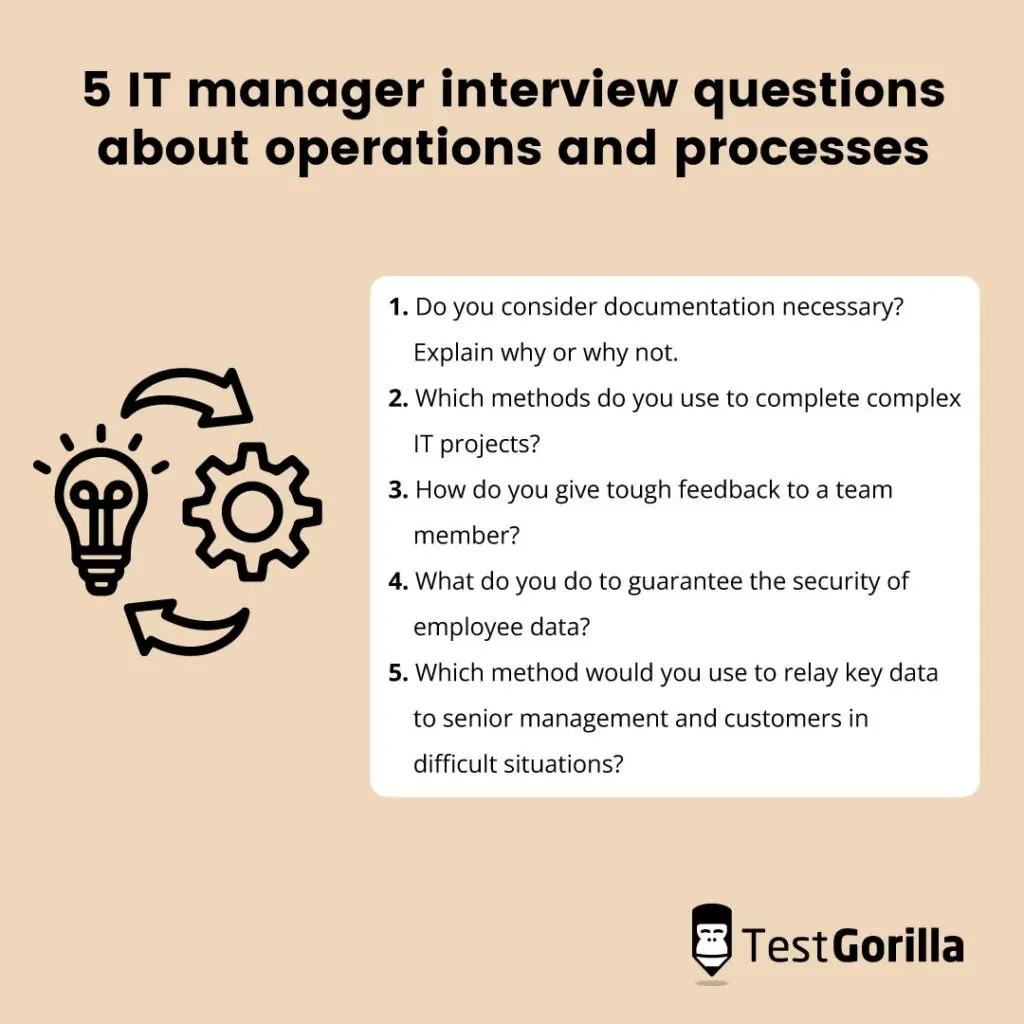 35 IT manager interview questions to ask tech experts - TestGorilla
