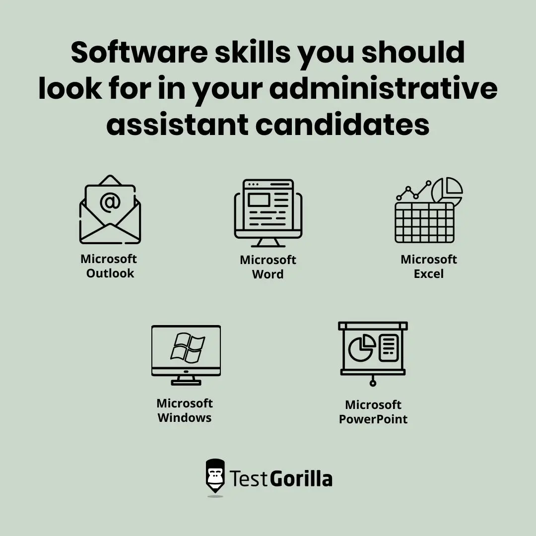 6 critical software skills for administrative assistants - TestGorilla