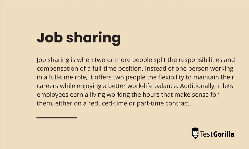 Job sharing: A win-win for companies and employees - TestGorilla