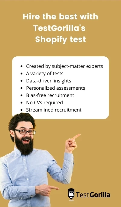 Shopify test | Candidate screening assessment - TestGorilla