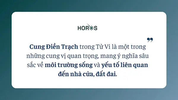 Cung Điền Trạch Trong Tử vi: Cung Vị Biểu Thị Cho Tài Sản Và Môi Trường ...