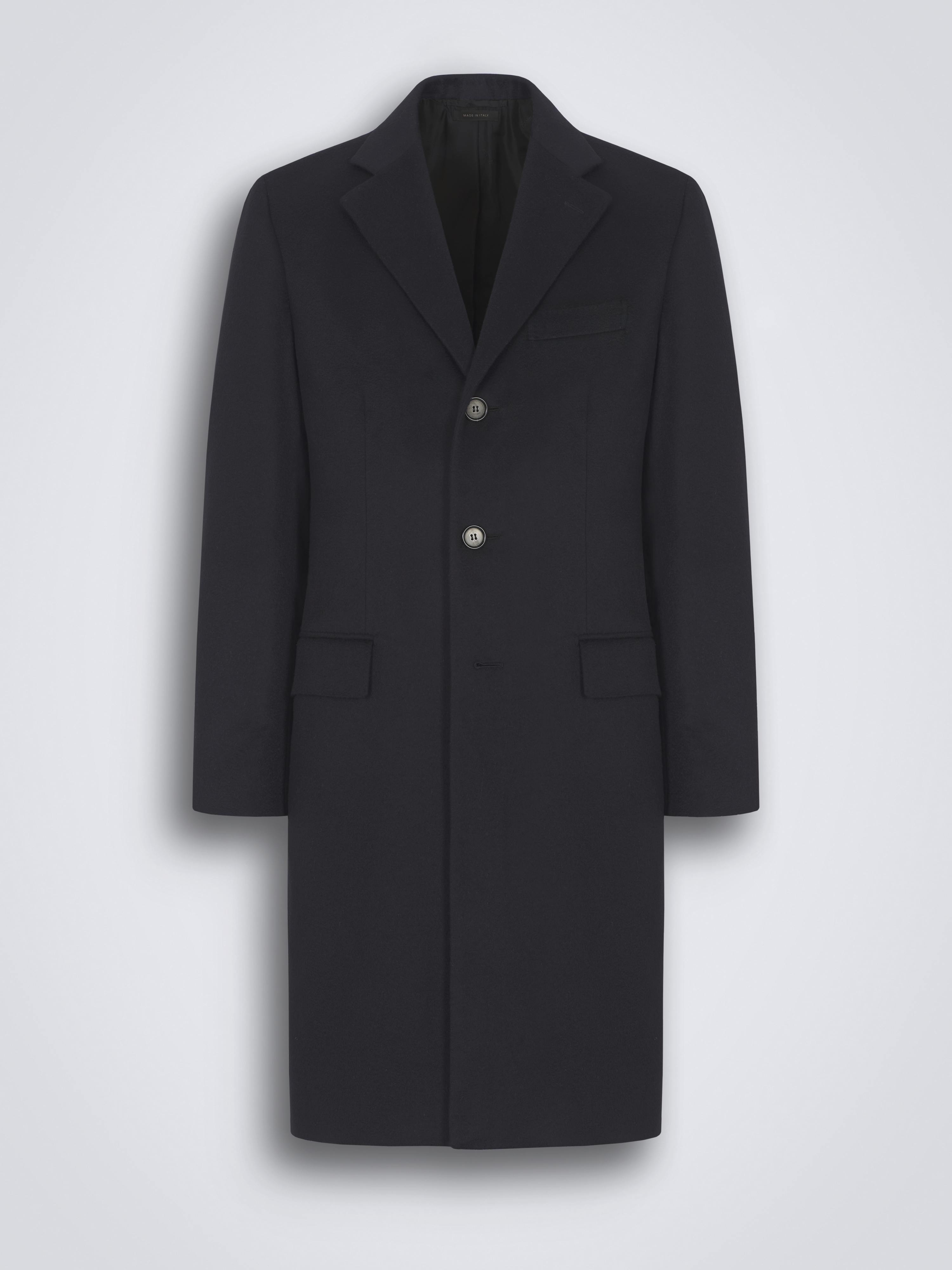 Essential navy blue cashmere Brunico overcoat | Brioni® US Official Store