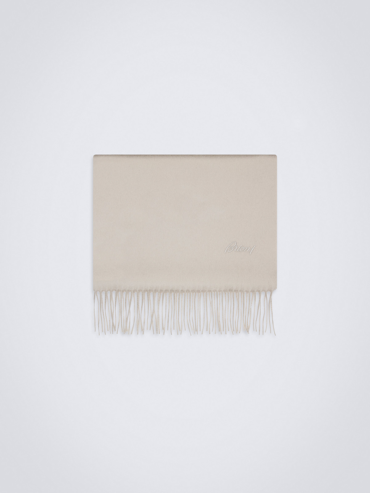 Ivory white cashmere scarf