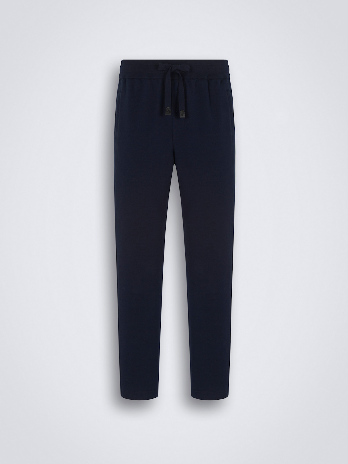 Essential navy blue stretch cotton joggers | Brioni® US Official Store
