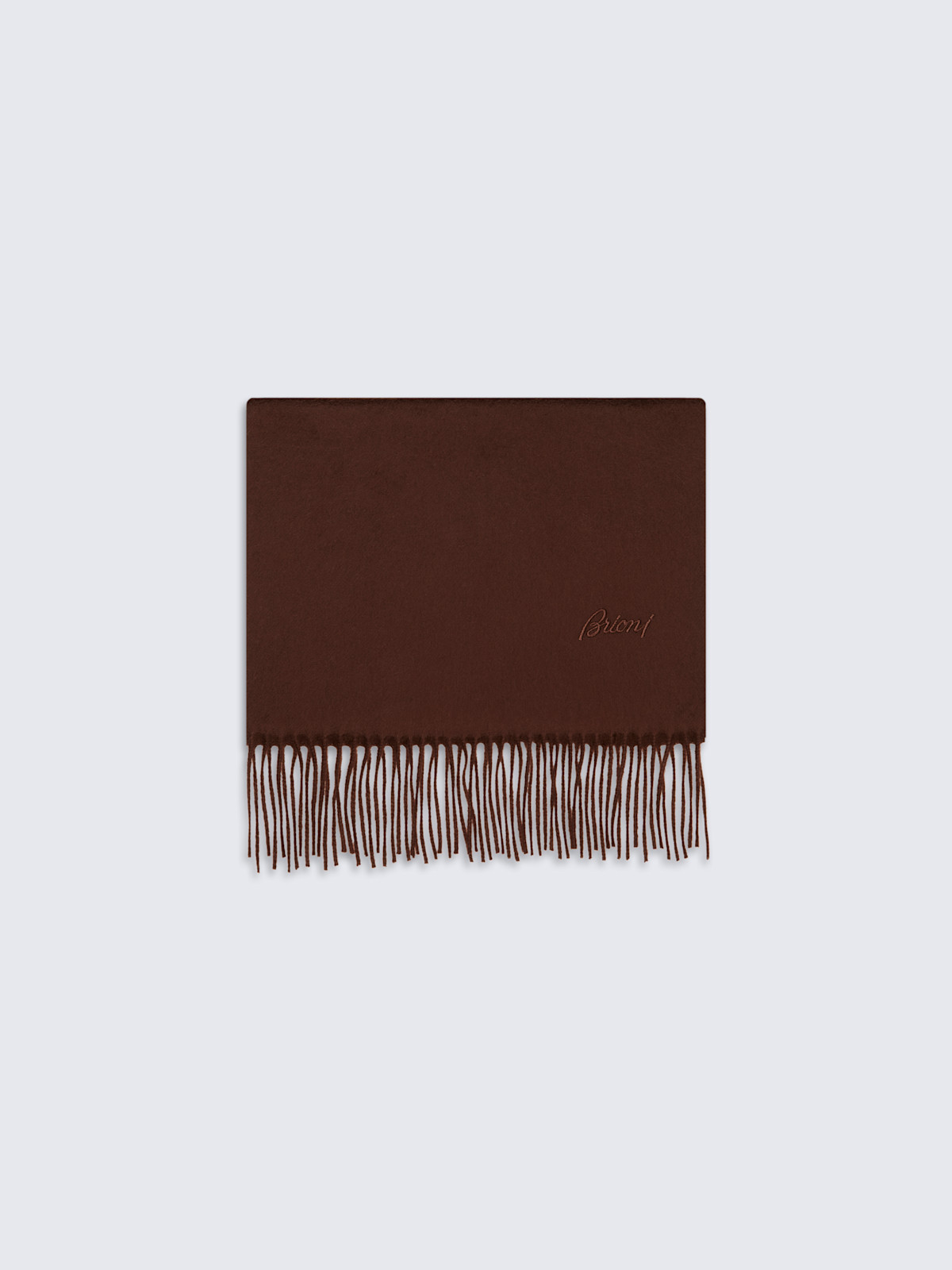 Burnt brown cashmere scarf