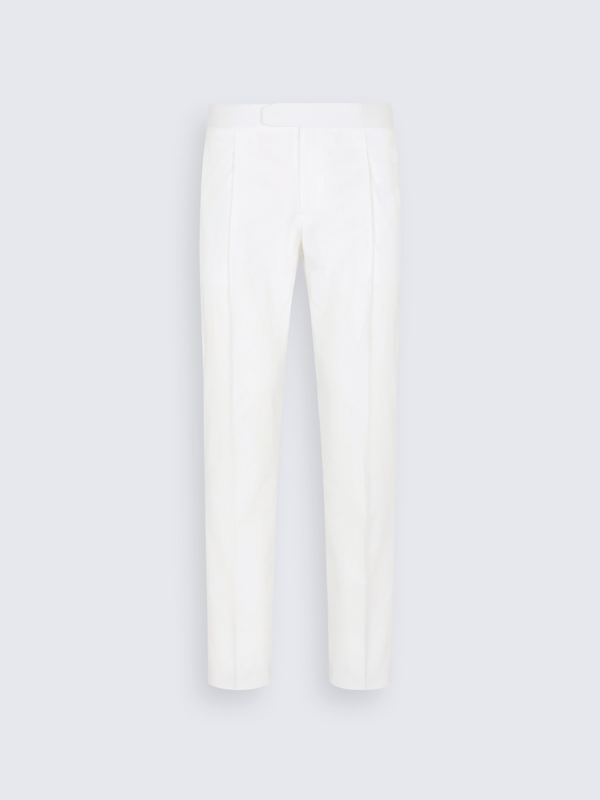 White cotton and cashmere Melbourne trousers