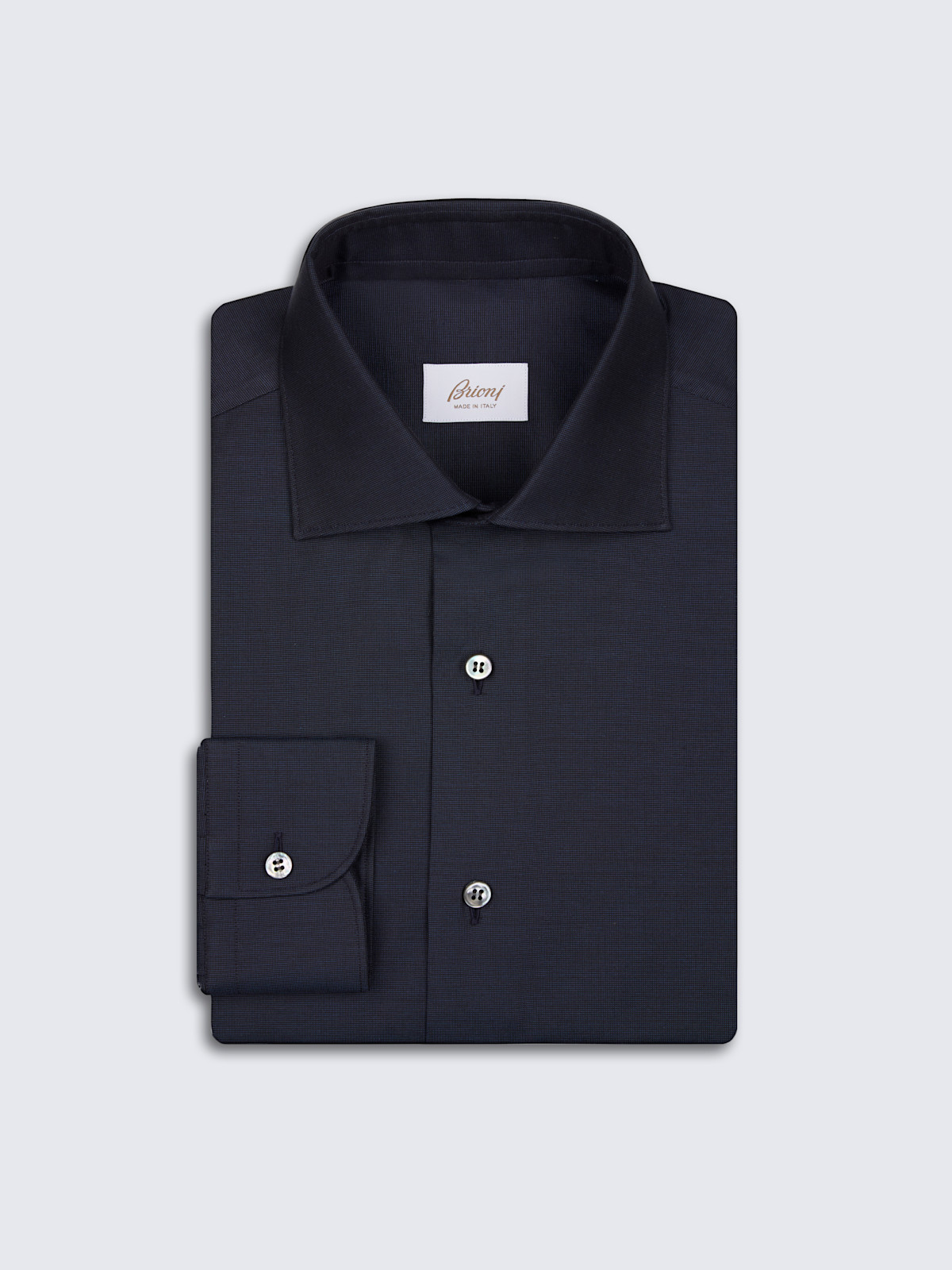 Navy blue cotton formal shirt