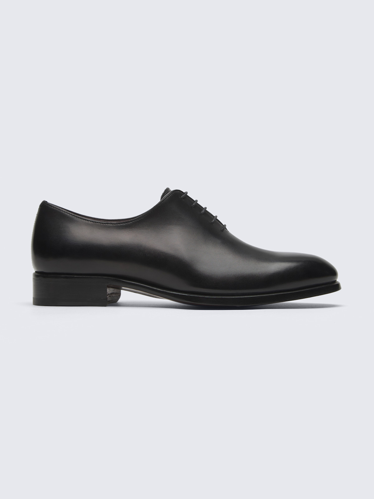 Essential black calf leather Milano oxford shoes