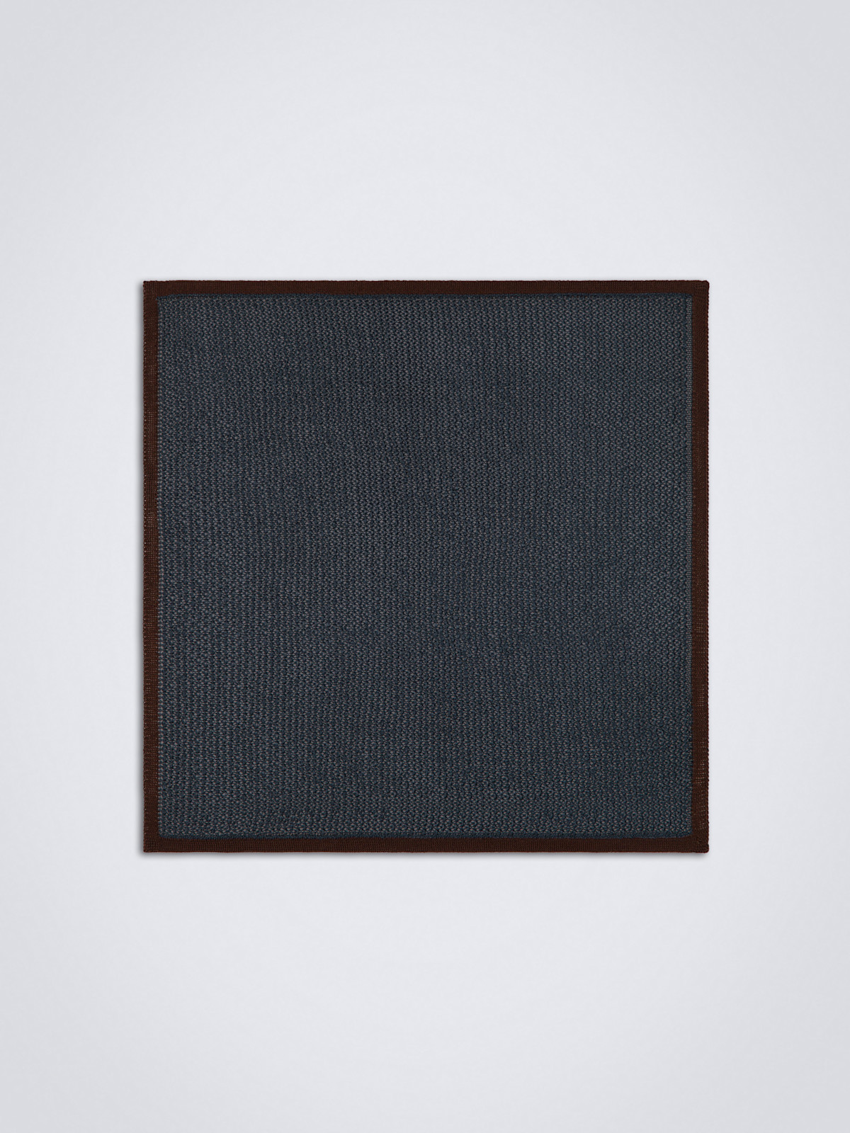Midnight blue knitted silk pocket square