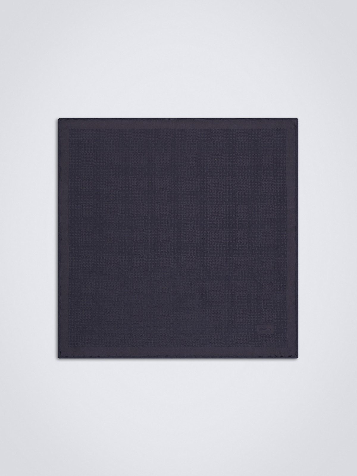 Midnight and navy blue silk pocket square