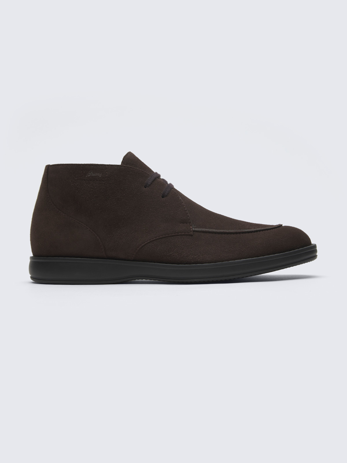 Dark brown suede Journey desert boots | Brioni® SA Official Store