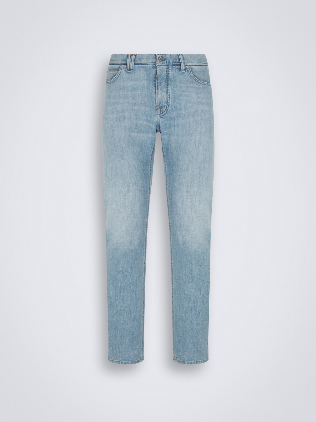 Essential light blue stretch cotton Meribel jeans | Brioni® MA Official ...
