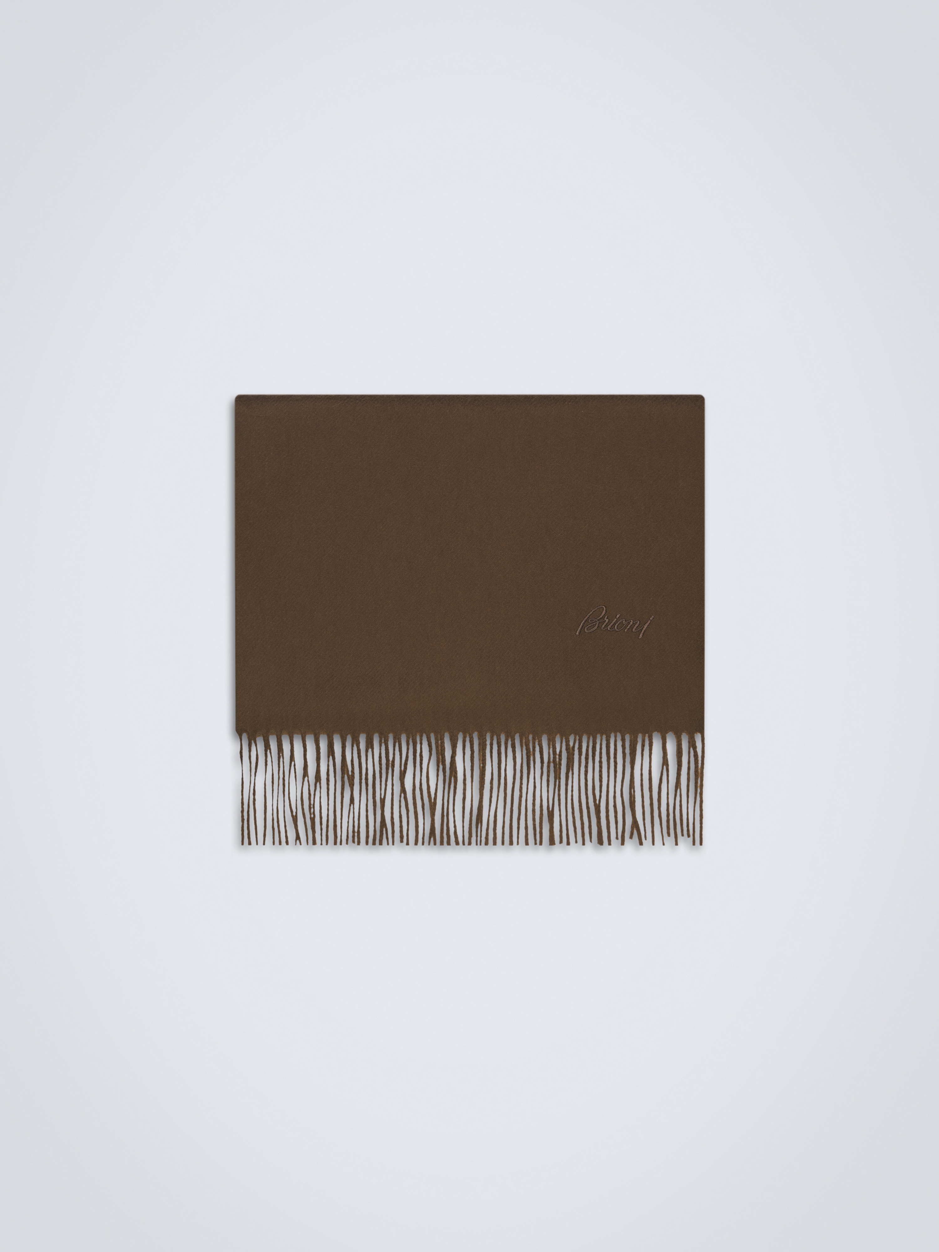 Brown cashmere scarf | Brioni® US Official Store