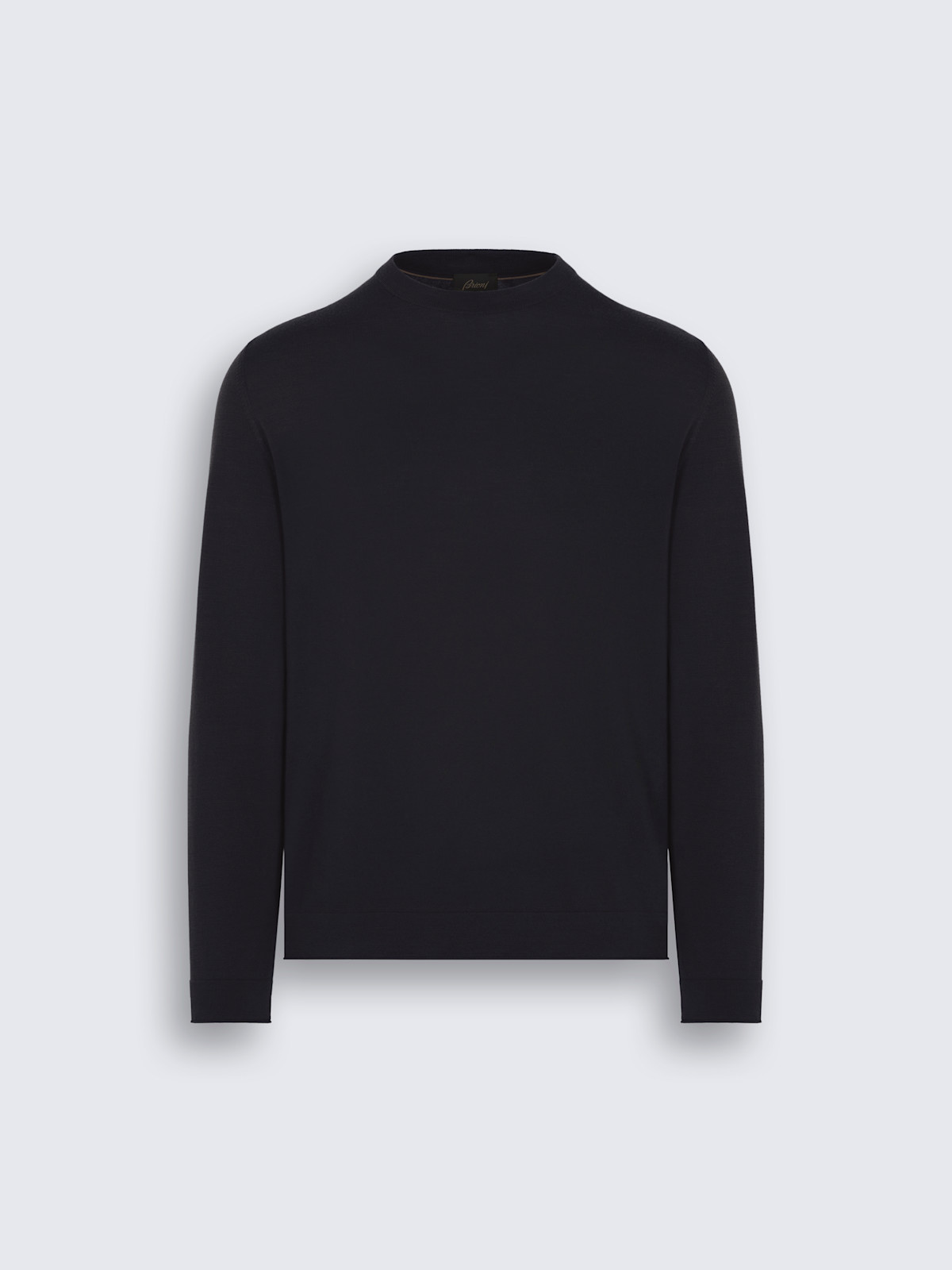 Midnight blue wool crewneck sweater