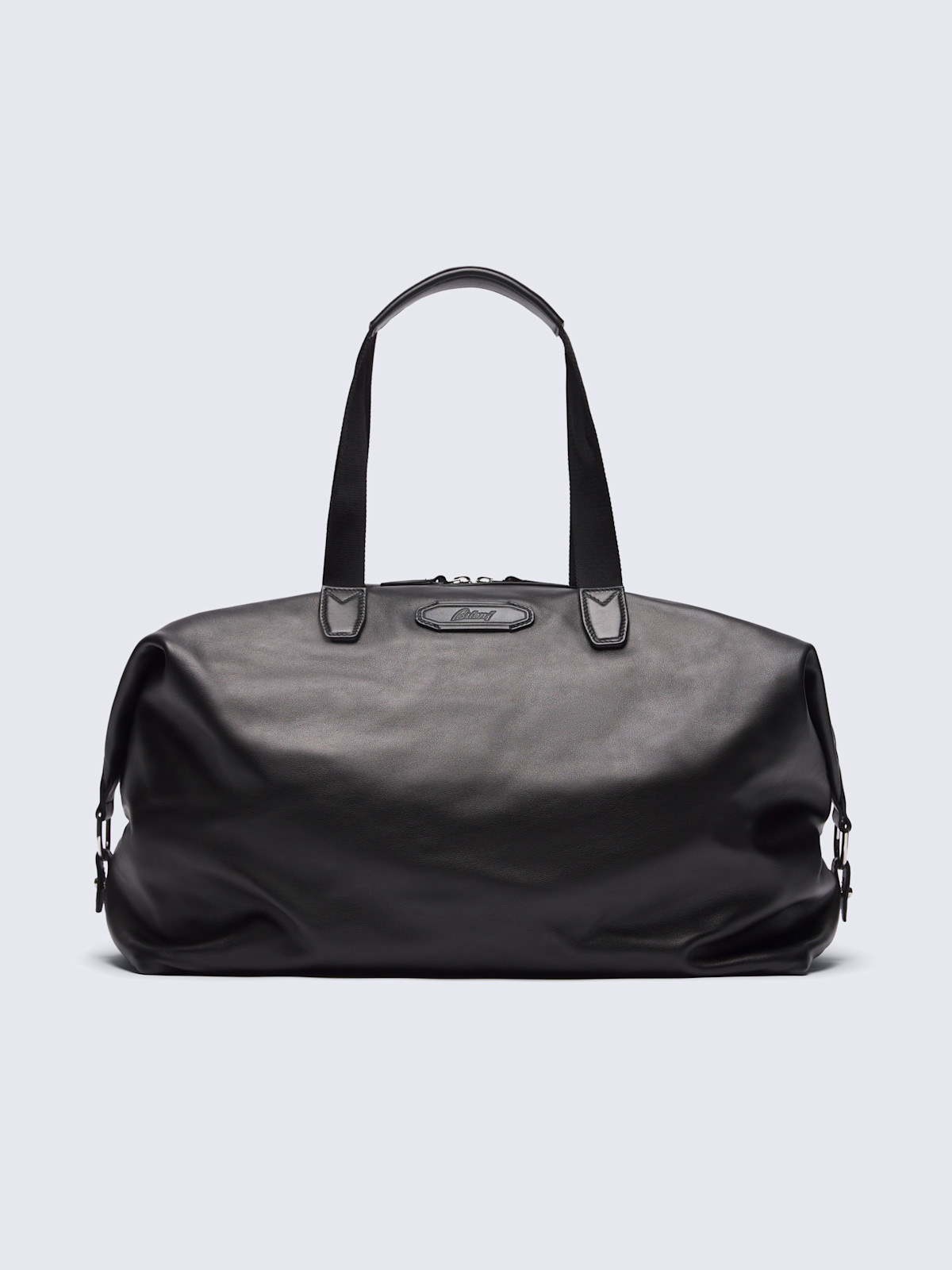 Black nappa leather Via Veneto duffle bag