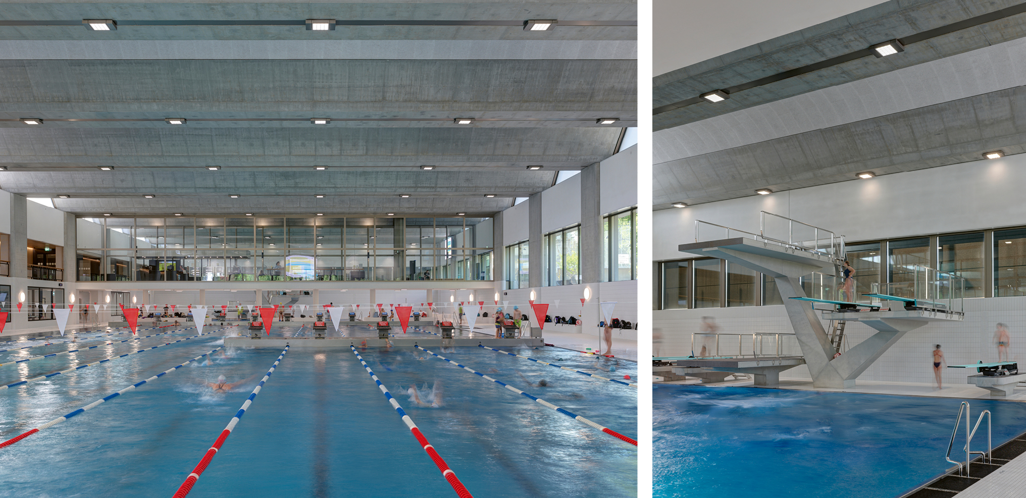 Indoor Swimming Pool Neufeld, Switzerland · BEGA