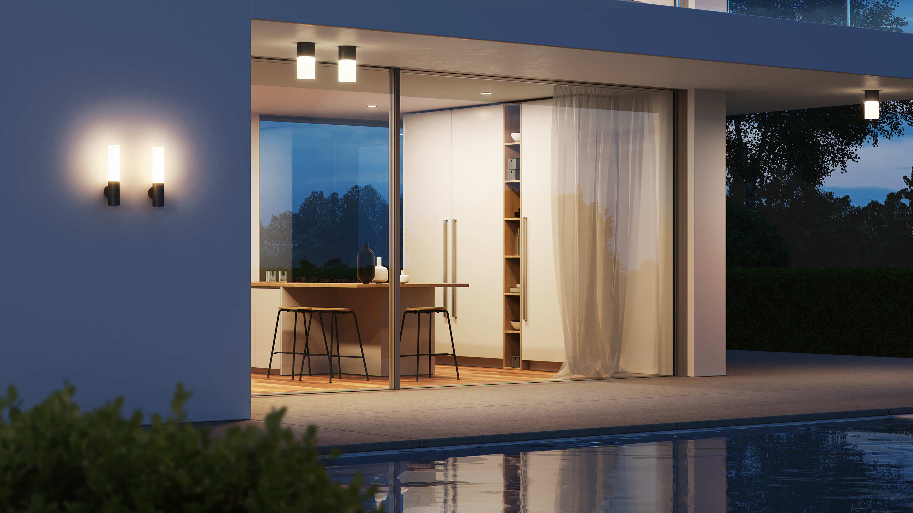 Wall luminaires with unshielded light · BEGA