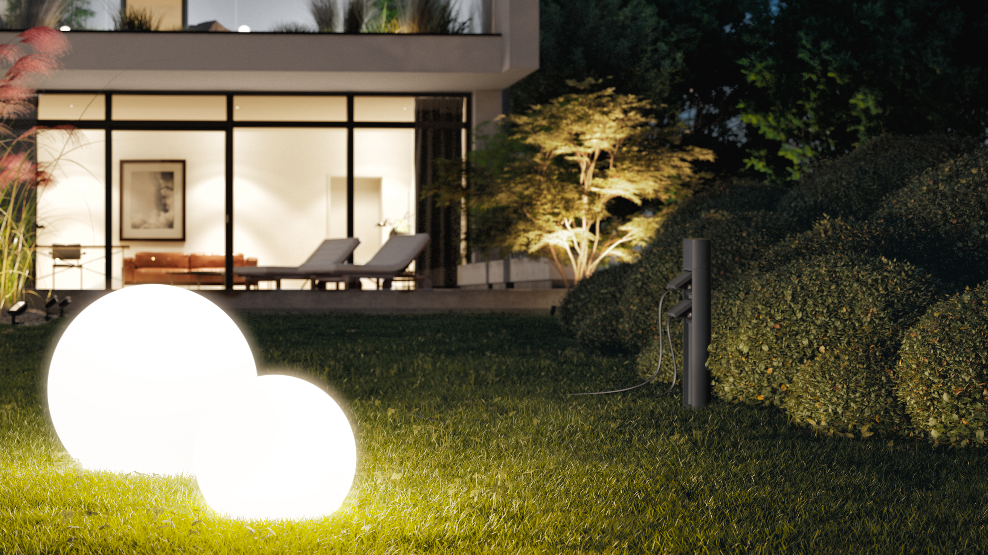 Controllable permanent connecting pillars · BEGA