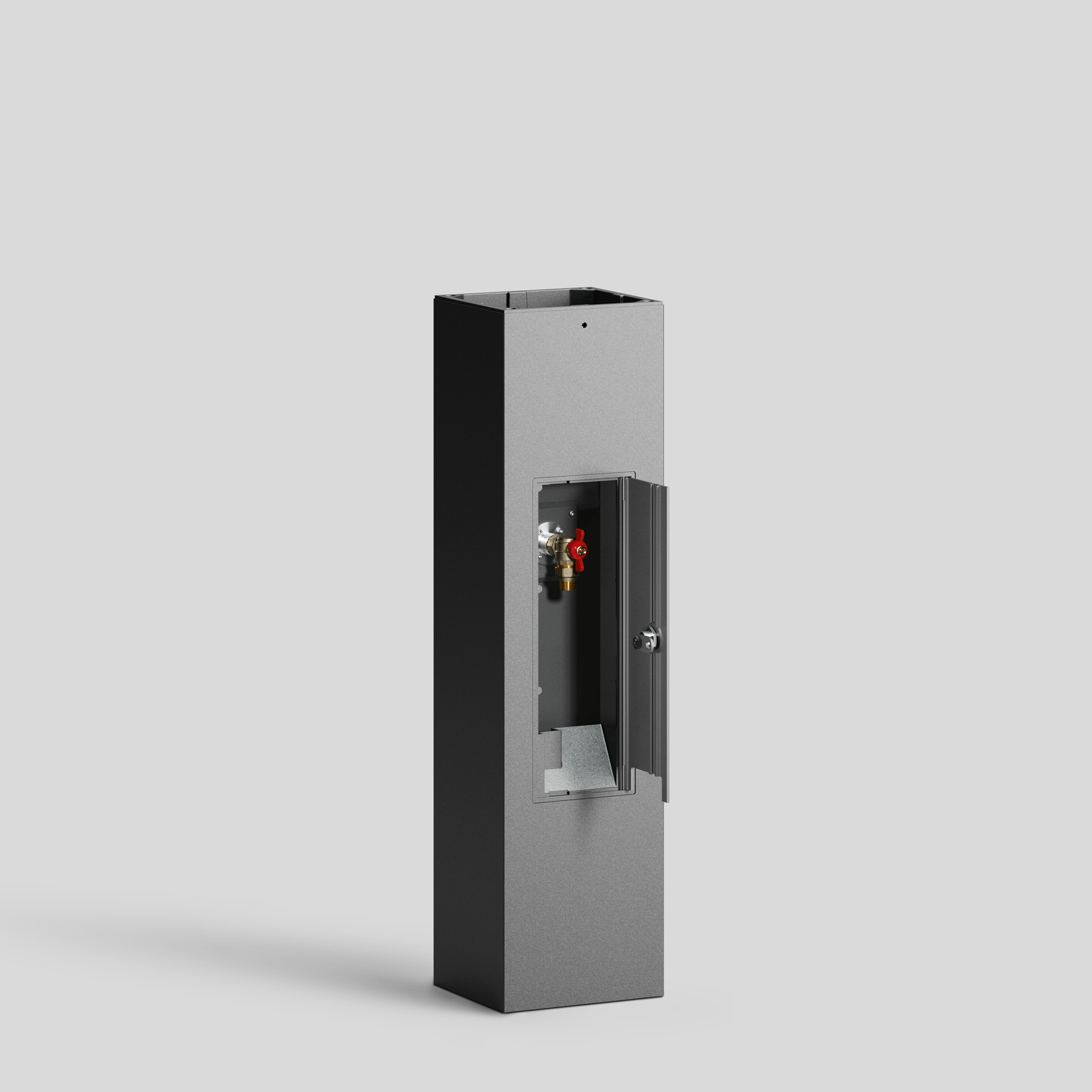 Bollard tubes with G¾" water connection · BEGA