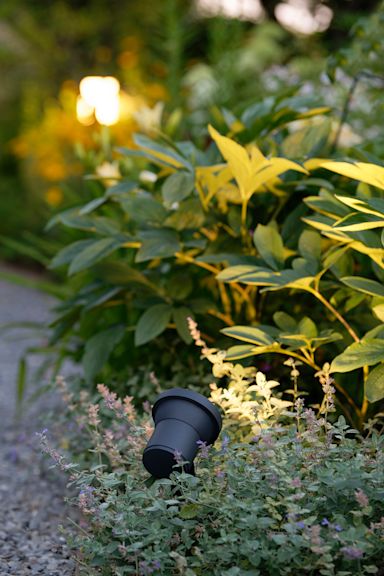 LED floodlight with earth spike · BEGA