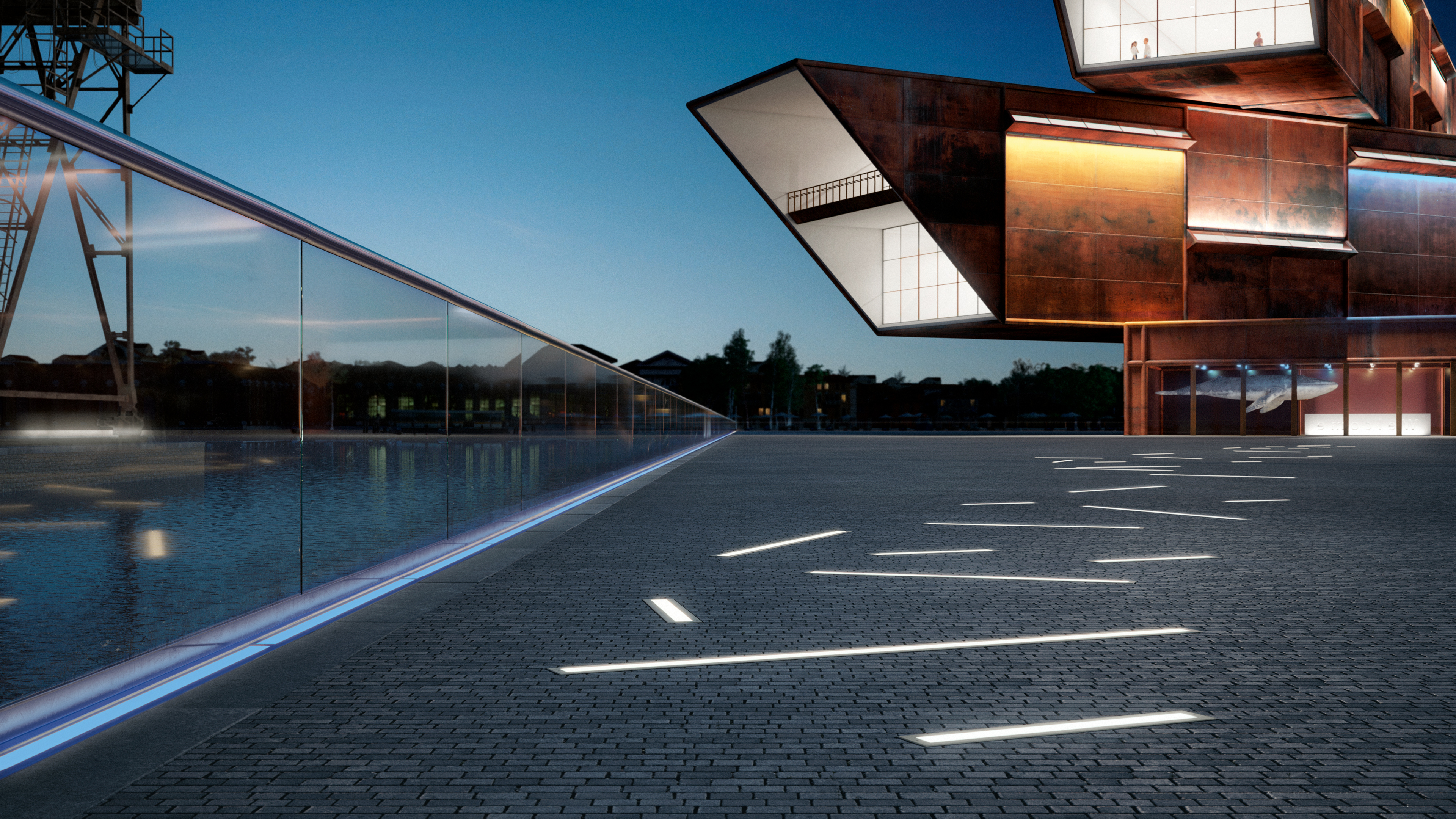 Linear in-ground luminaires with BEGA Vortex Optics® · BEGA