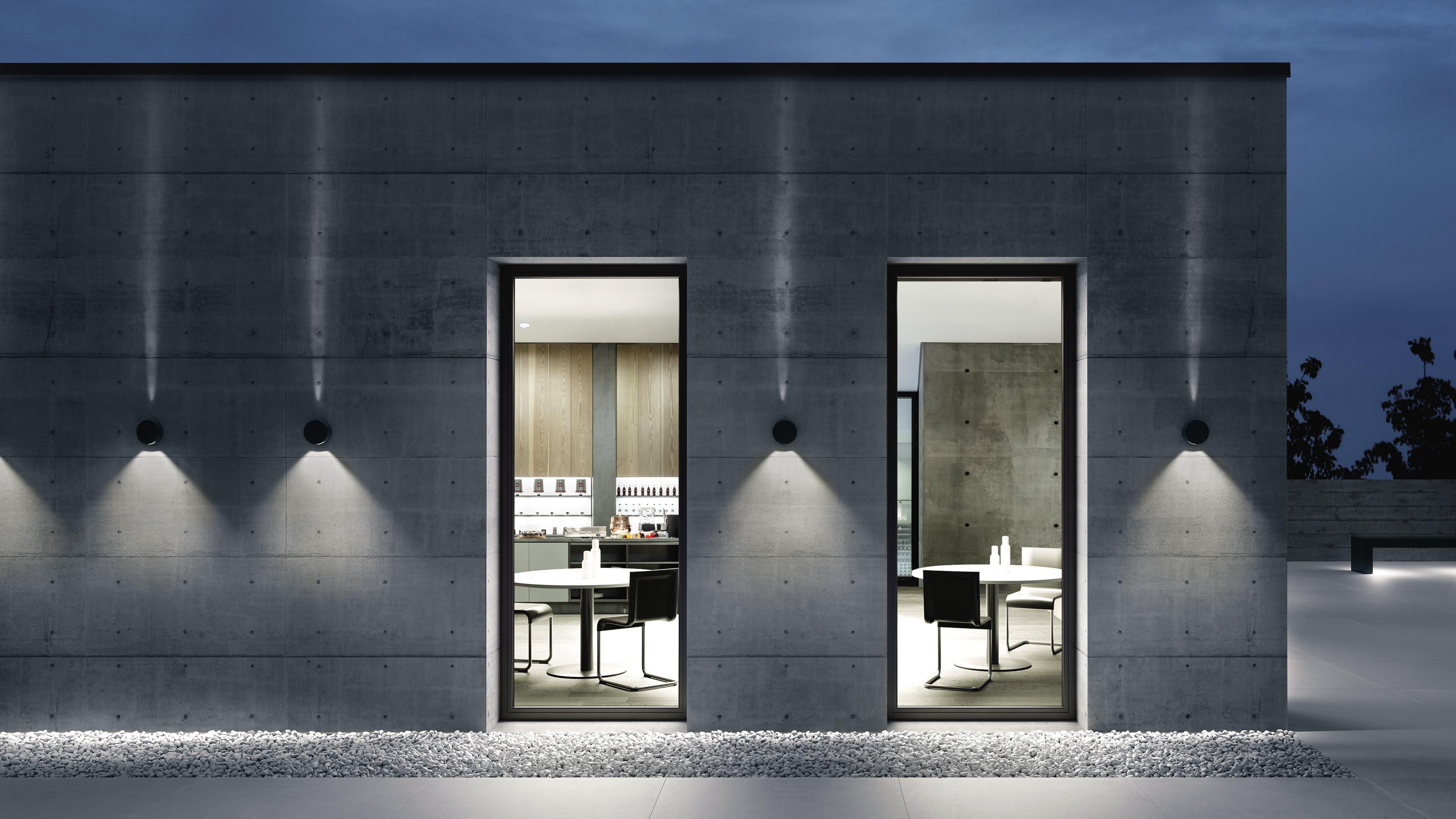 Wall luminaires with directed light · BEGA