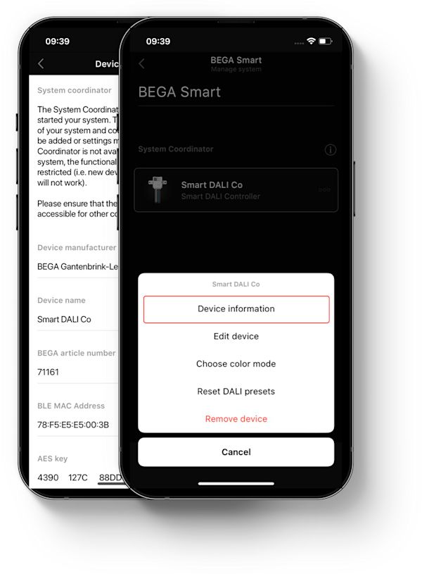 Diagnose & Zurücksetzen · BEGA