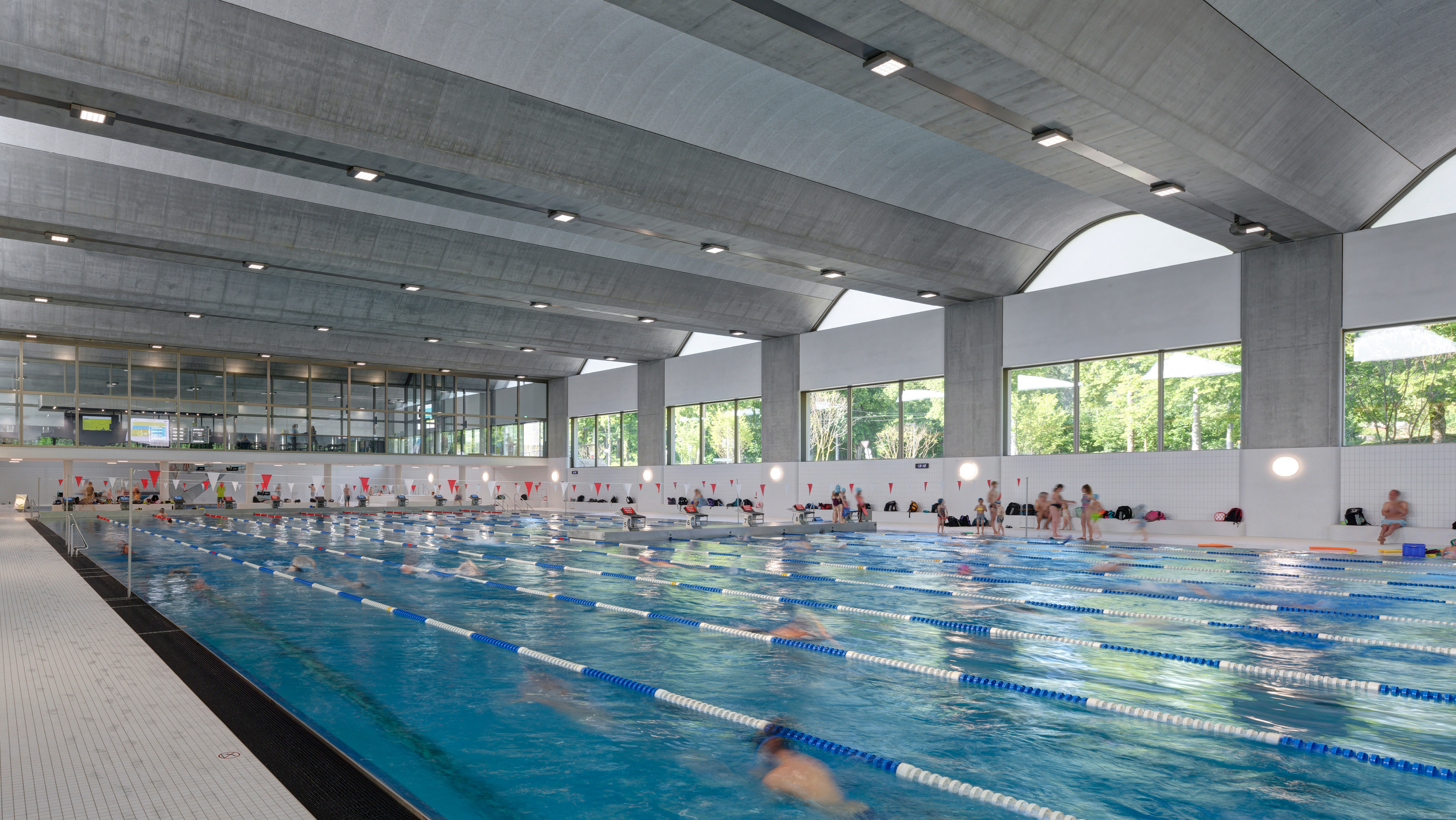 Indoor Swimming Pool Neufeld, Switzerland · BEGA