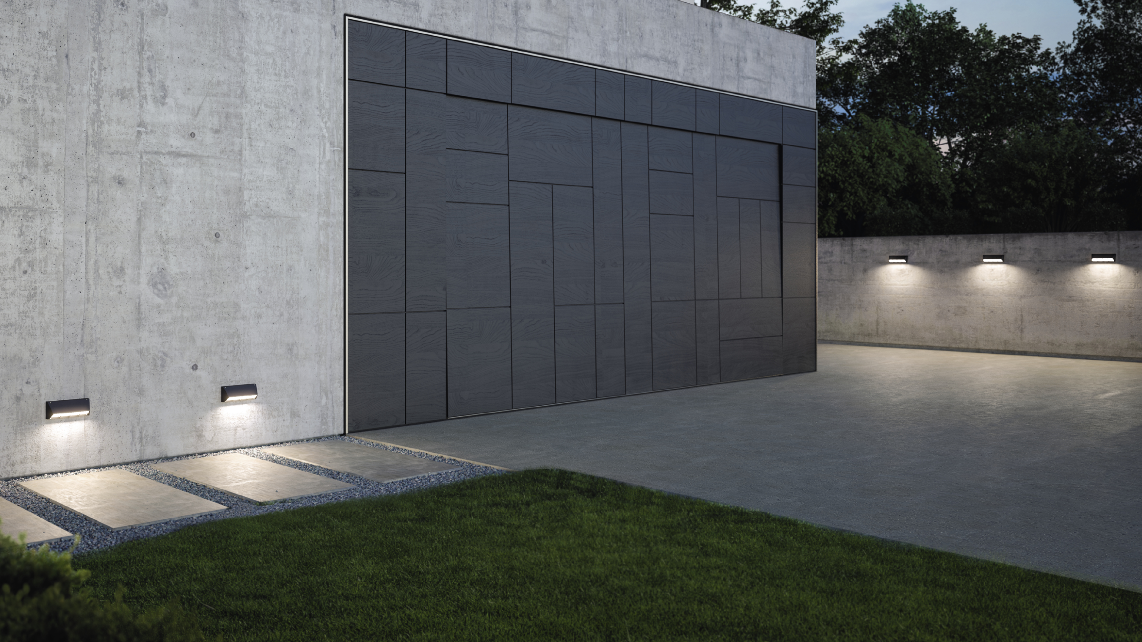 Wall luminaires with directed light · BEGA